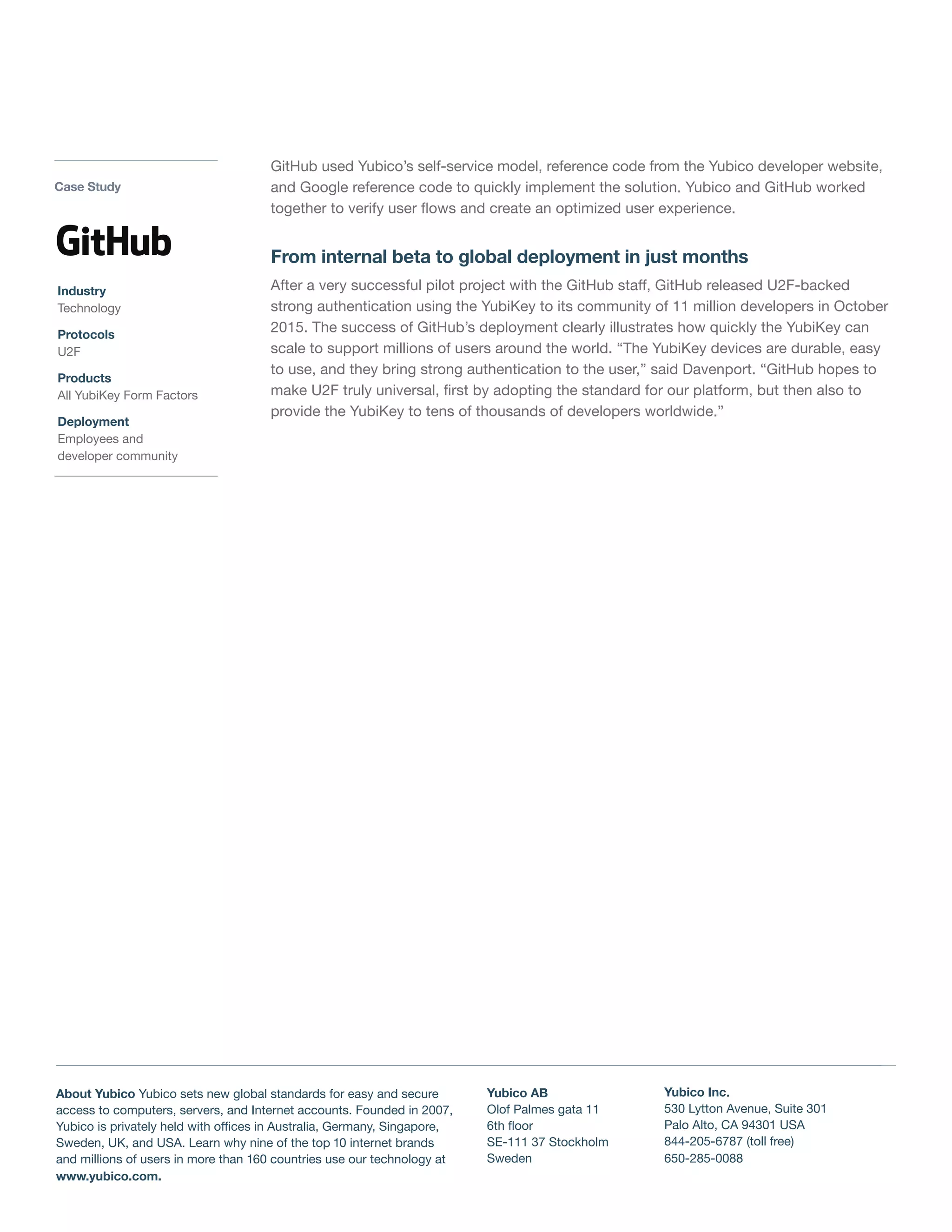 Yubico case-study-github | PDF