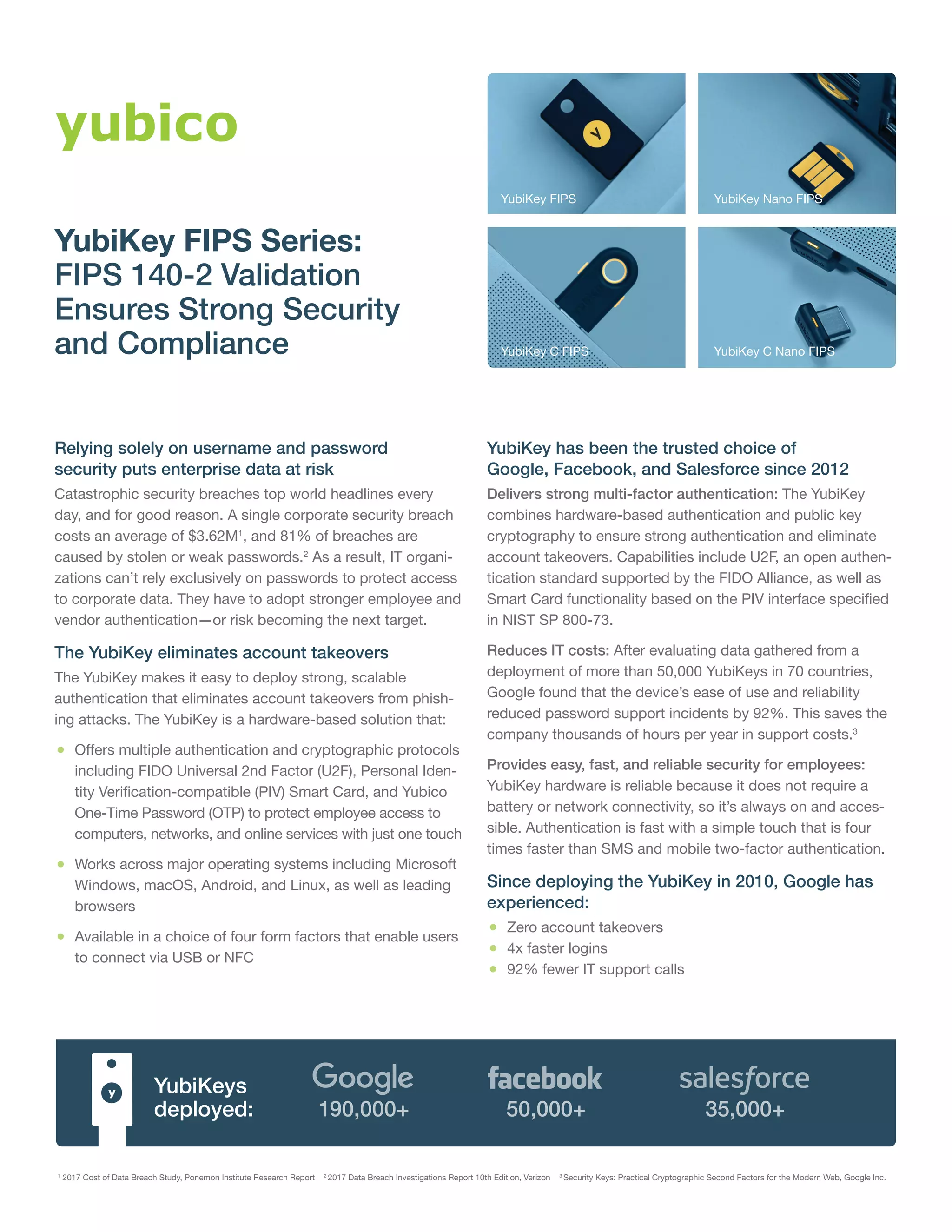 Yubikey solution-brief-fips-r4-1 | PDF | Operating Systems | Computer Software and Applications