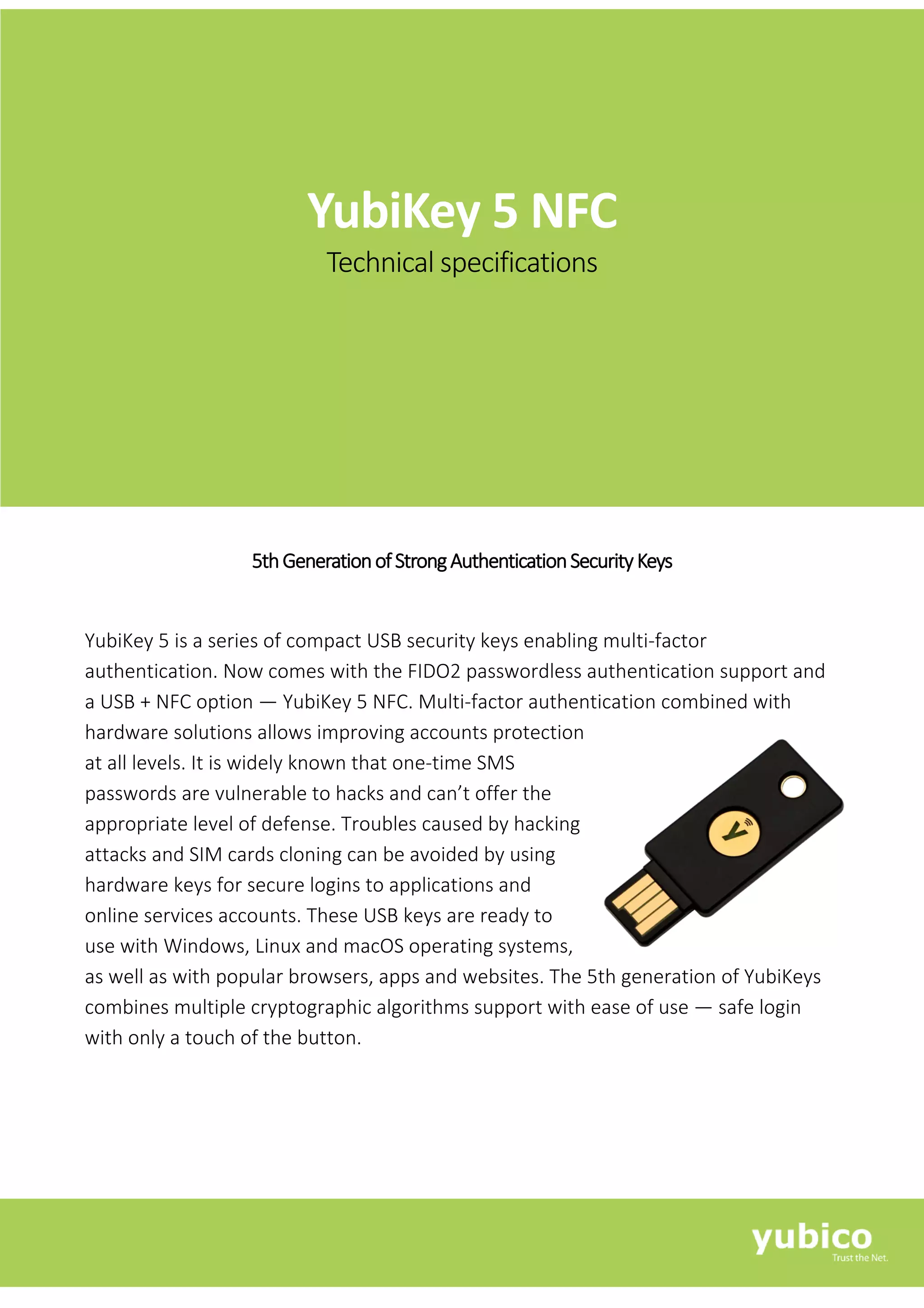 YubiKey 5 NFC | PDF