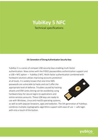 YubiKey 5 NFC | PDF