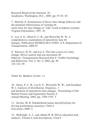 Yubin Xi, Matthew Crisler A Review of Lane Change Definiti.docx