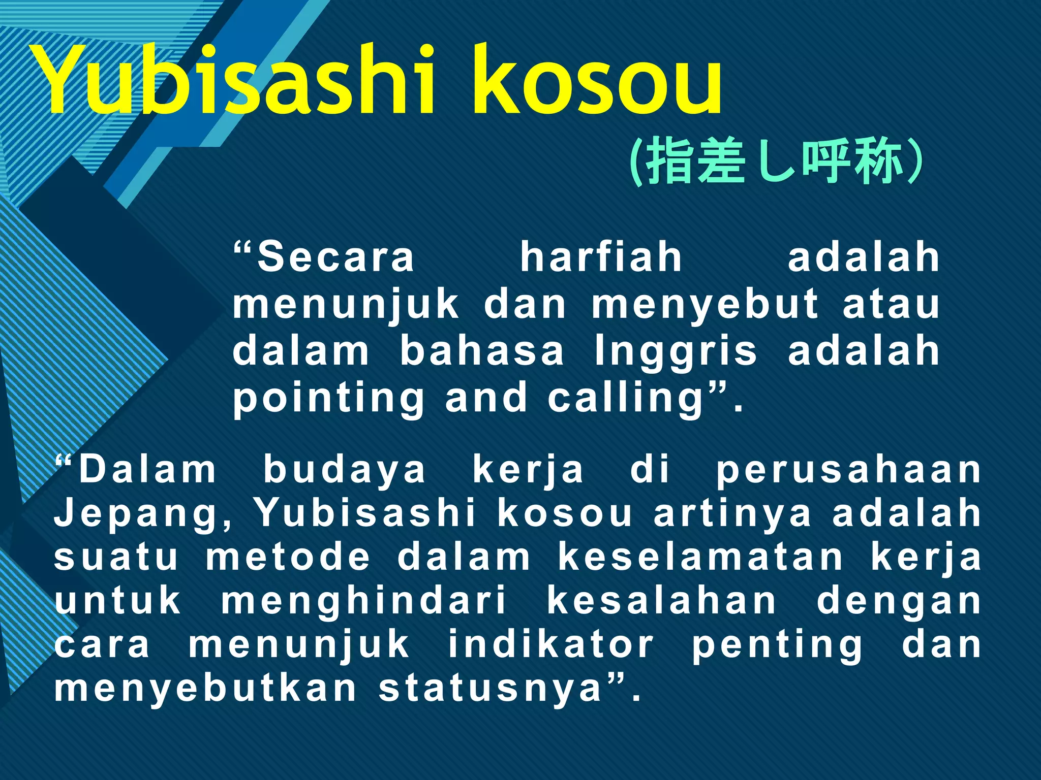 Mengenal Yubisashi Kosou | PDF