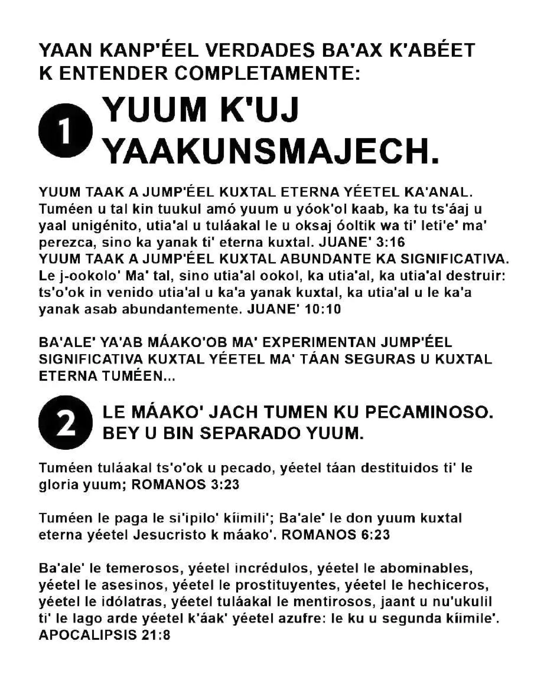 Yucatec Maya Gospel Tract - ONLY JESUS CHRIST SAVES.pdf