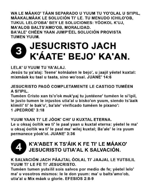 Yucatec Maya Gospel Tract - ONLY JESUS CHRIST SAVES.pdf