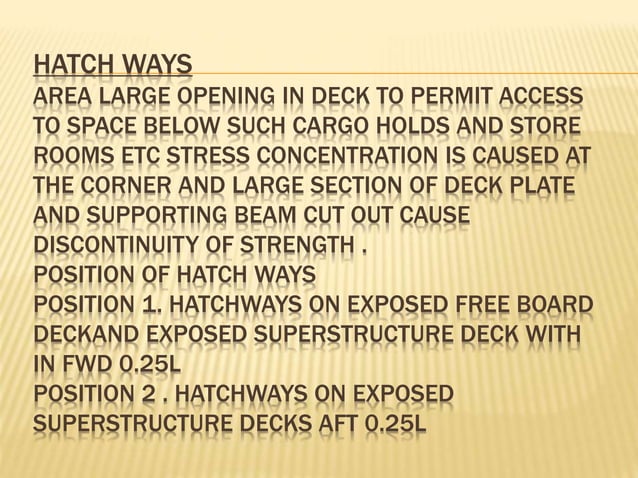 Hatch ways | PPTX