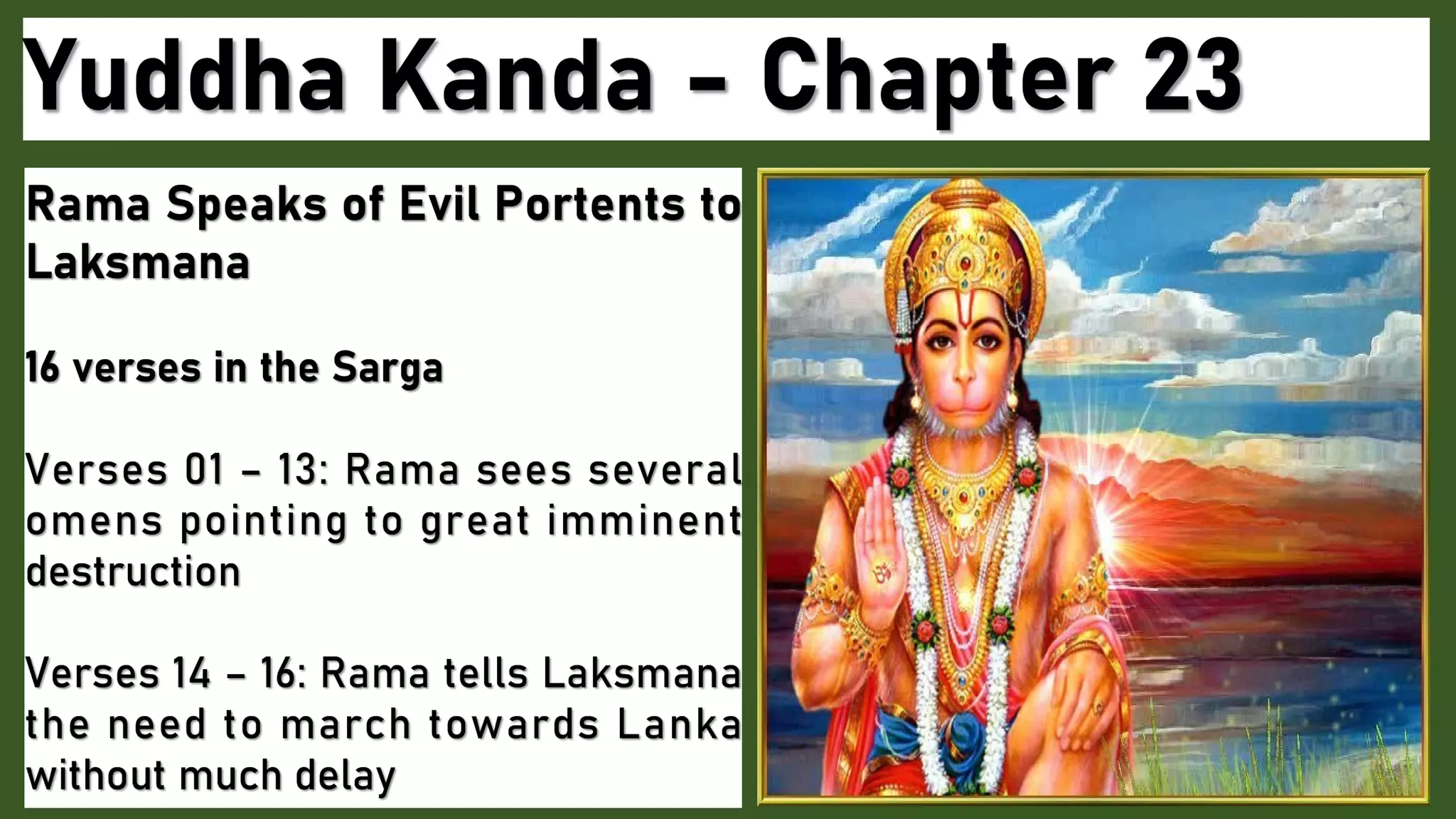 Valmiki Ramayana Online Class - Yuddha Kanda, Session 25 | PPT