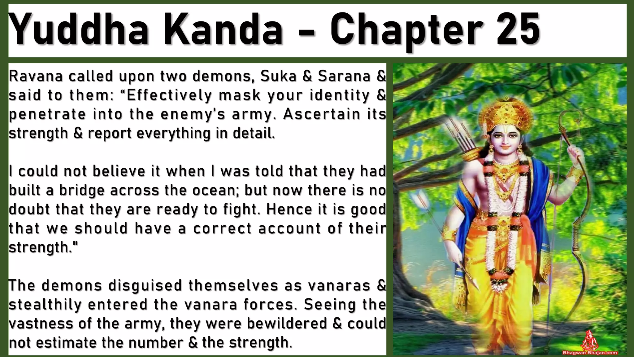 Valmiki Ramayana Online Class - Yuddha Kanda, Session 25 | PPT