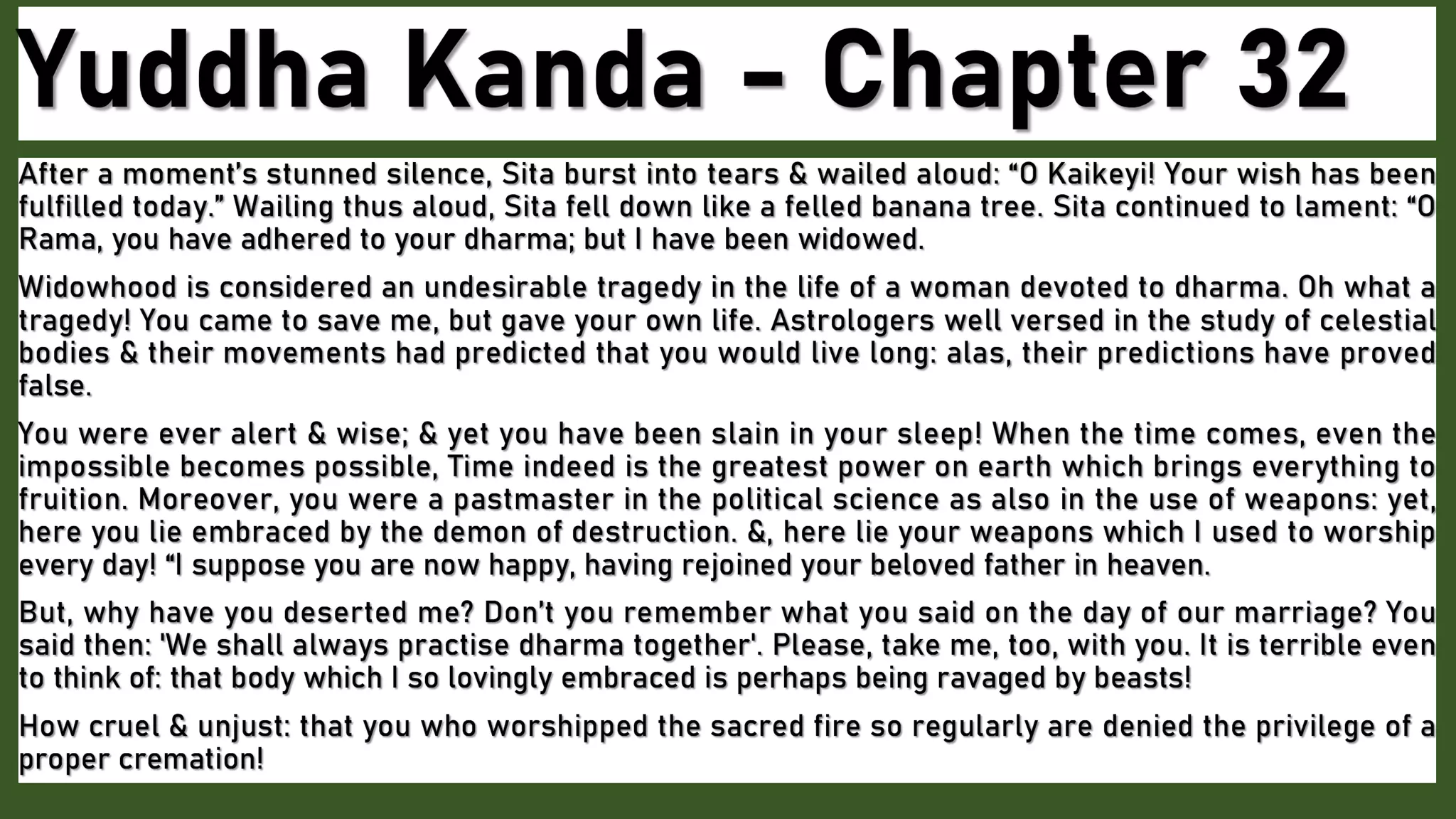 Valmiki Ramayana Online Class - Yuddha Kanda, Session 25 | PPT