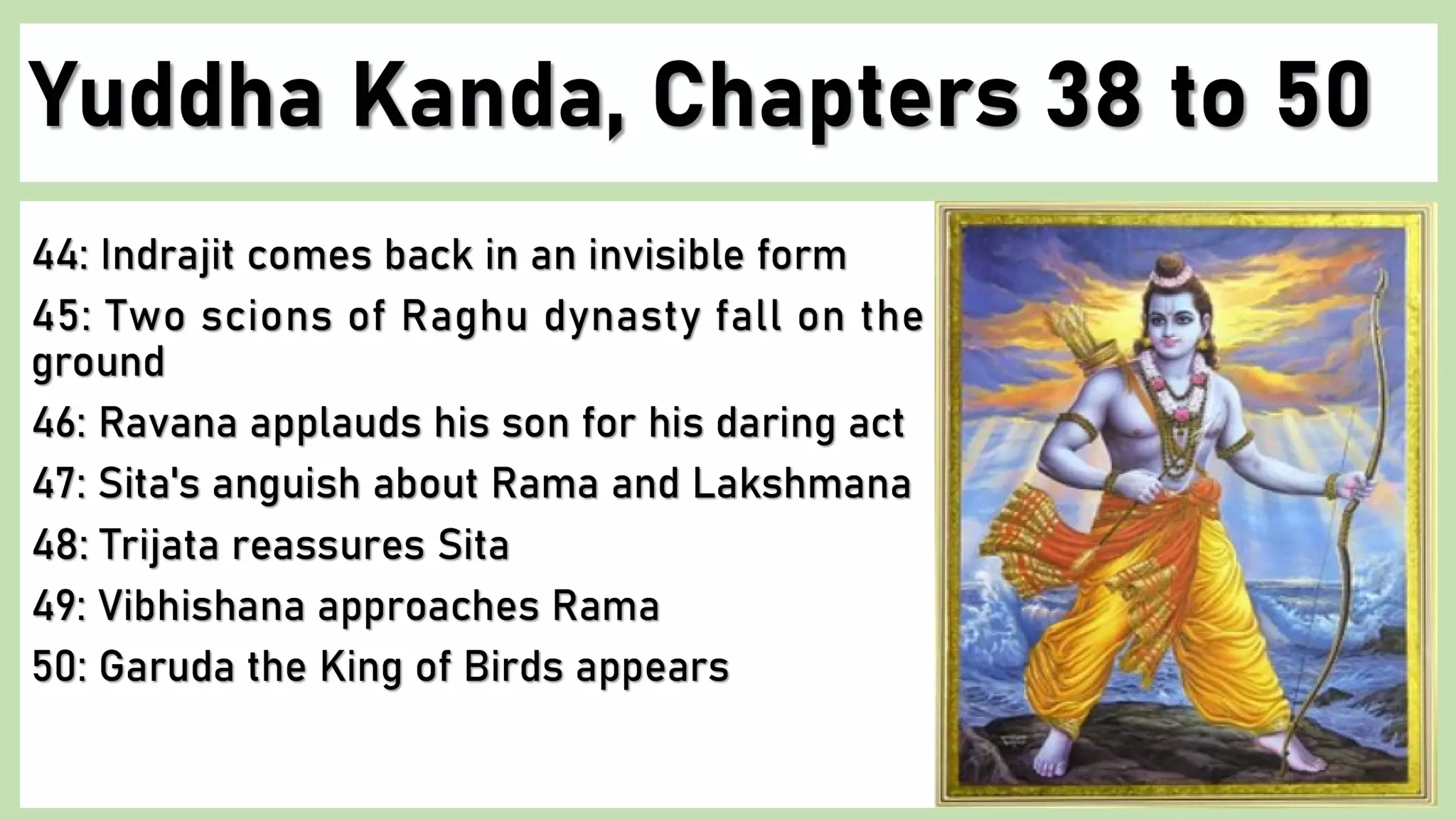 Valmiki Ramayana Online Class - Yuddha Kanda, Session 26 | PDF | Hinduism | Religion & Spirituality