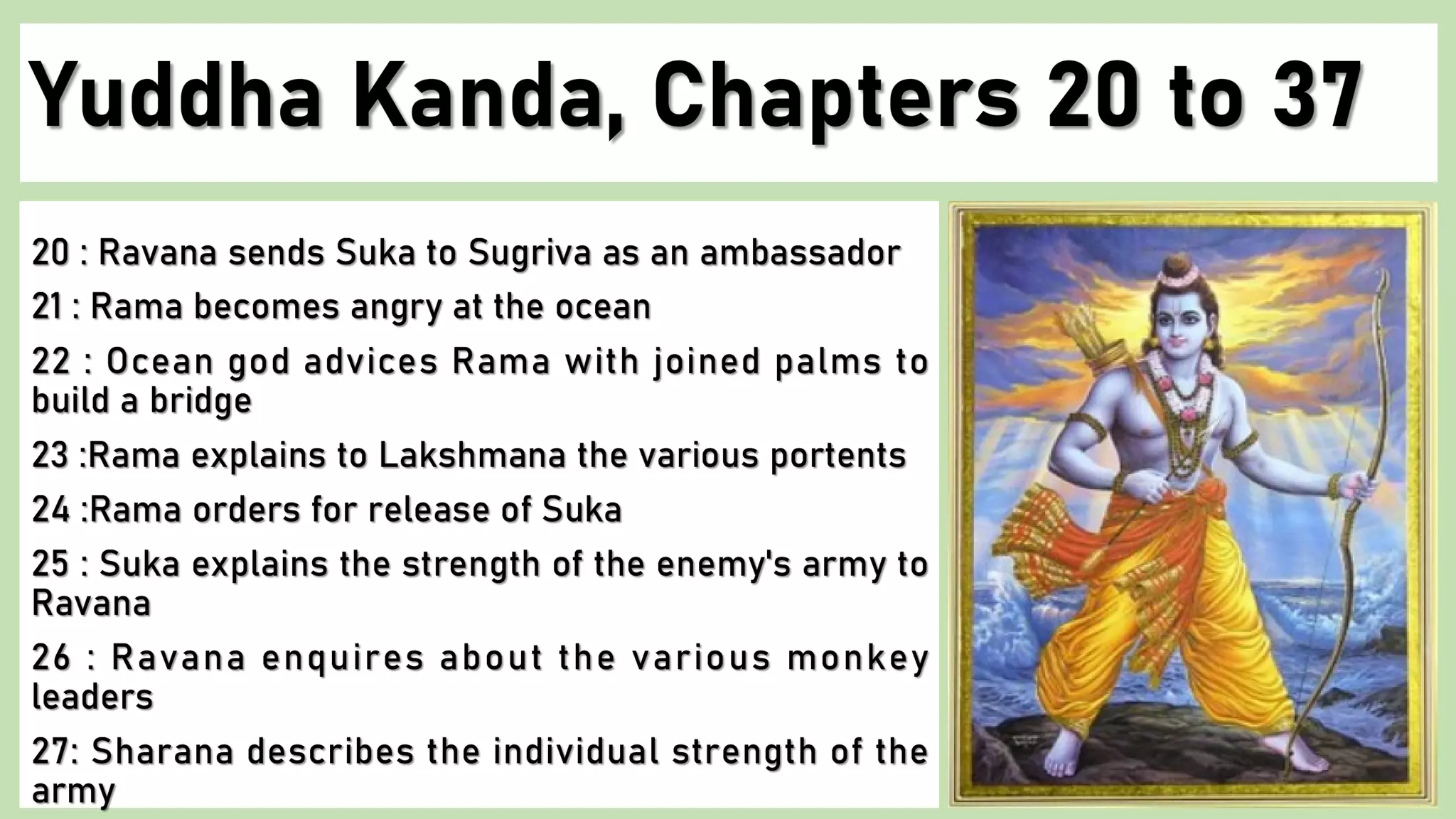 Valmiki Ramayana Online Class - Yuddha Kanda, Session 26 | PPT