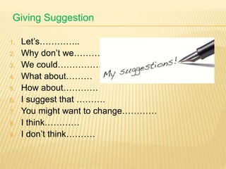 Suggest and Offer | PPTX