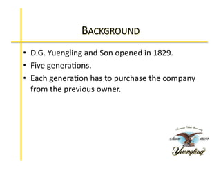 Yuengling Presentation | PDF