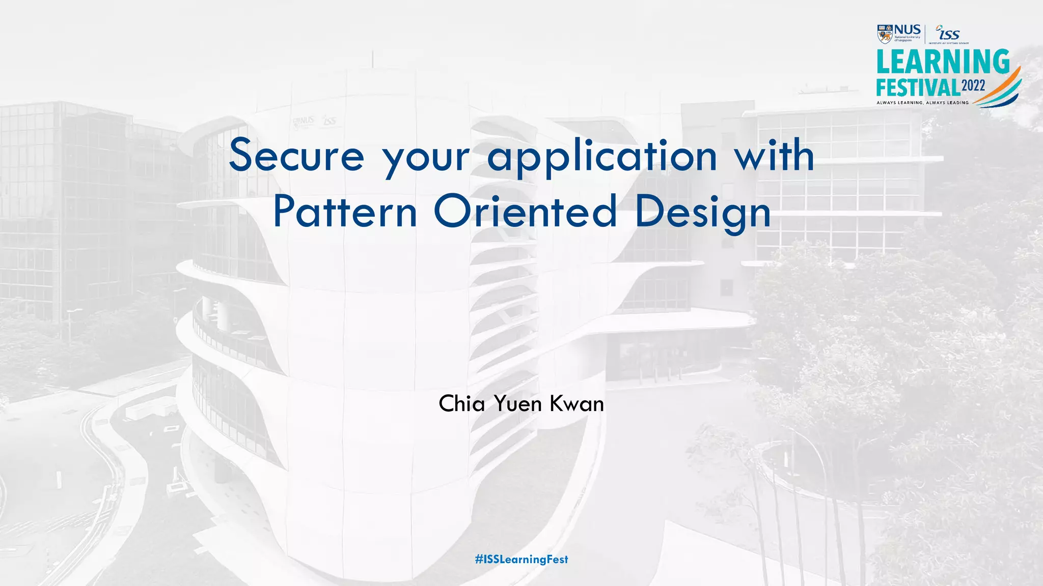 Secure Your Application With Pattern Oriented Design | PPT