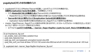 YugabyteDBを使ってみよう（NewSQL/分散SQLデータベースよろず勉強会 #1 発表資料） | PPT