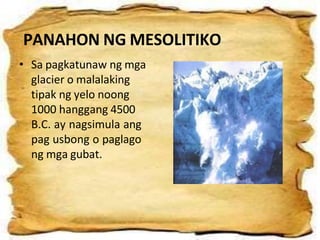 Yugto ng Pagbabago sa Panahon ng Pre-historiko.pptx