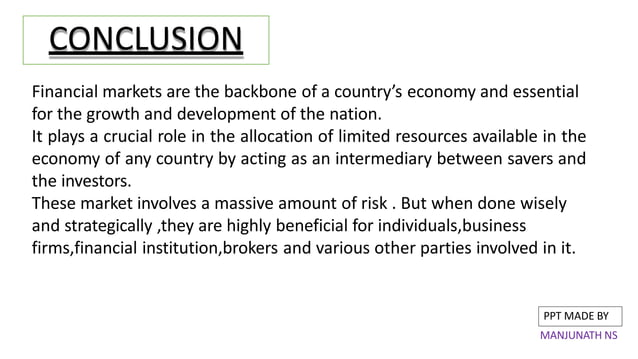 Financial markets instruments | PPT