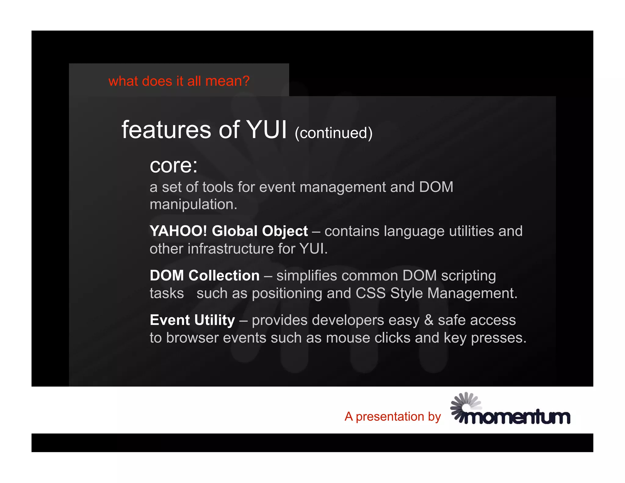 Yui- Yahoo! User Interface Library | PDF