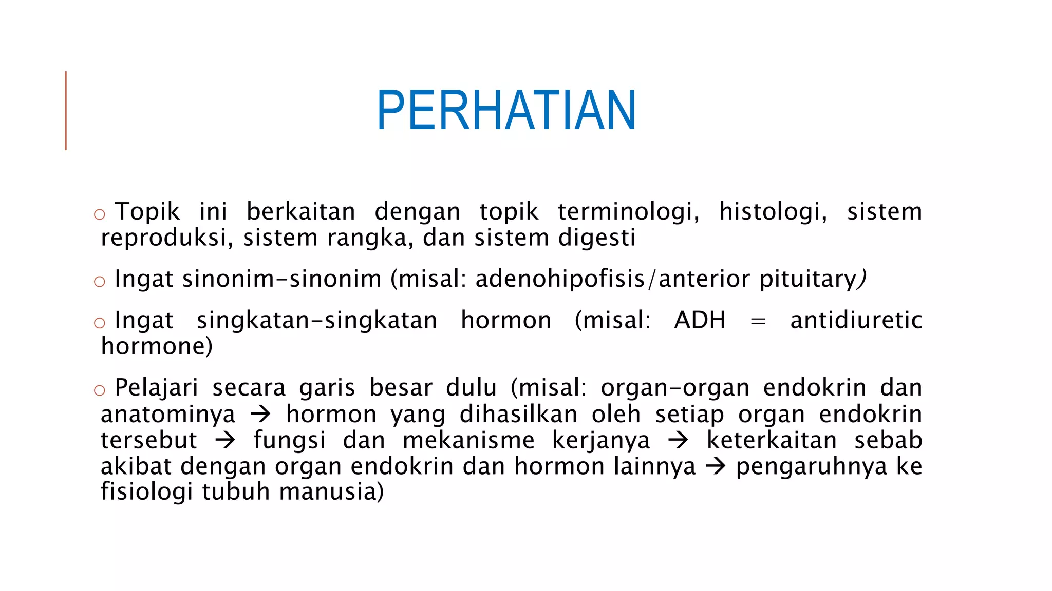 Anatomi Fisiologi Manusia : Sistem Endokrin | PPTX