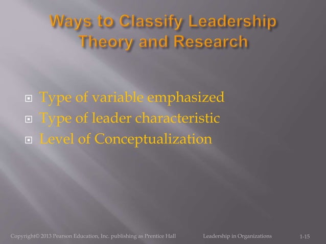 Yukl chapter 01 | PPTX