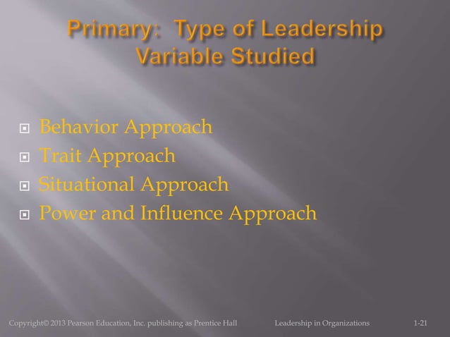 Yukl chapter 01 | PPTX