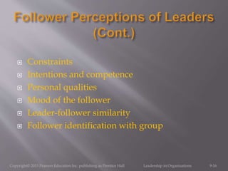 LEAD 701 Yukl chapter09 | PPT