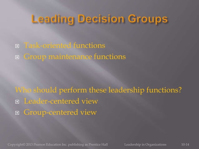 Yukl chapter 10 | PPTX