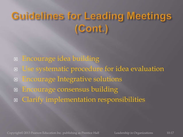 Yukl chapter 10 | PPTX