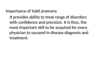 yukti praman 2nd paper of padarth vijnana 1st prof.BAMS