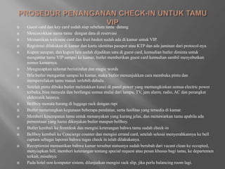 HANDLING GUEST VIP CHECK-IN | PPTX