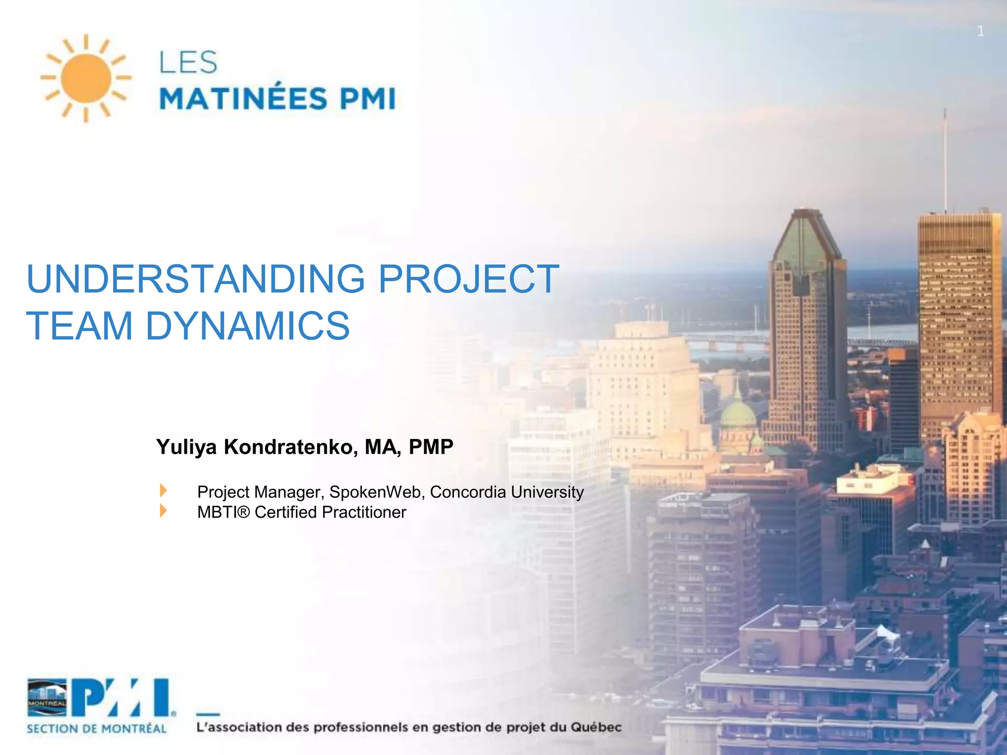 Understanding better your project team dynamics and unlocking their ...