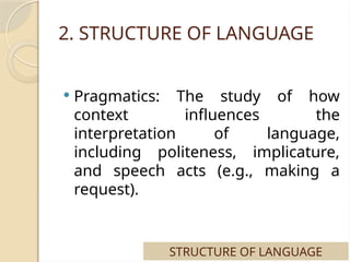 YULO, APRIL NADINE A. REPORT EdD ELT 601 LANGUAGE MEANING AND STRUCTURE ...
