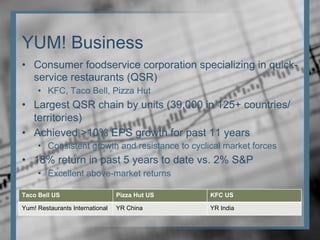 Yum! brand presentation | PDF