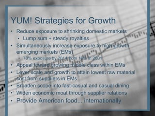 Yum! brand presentation | PDF