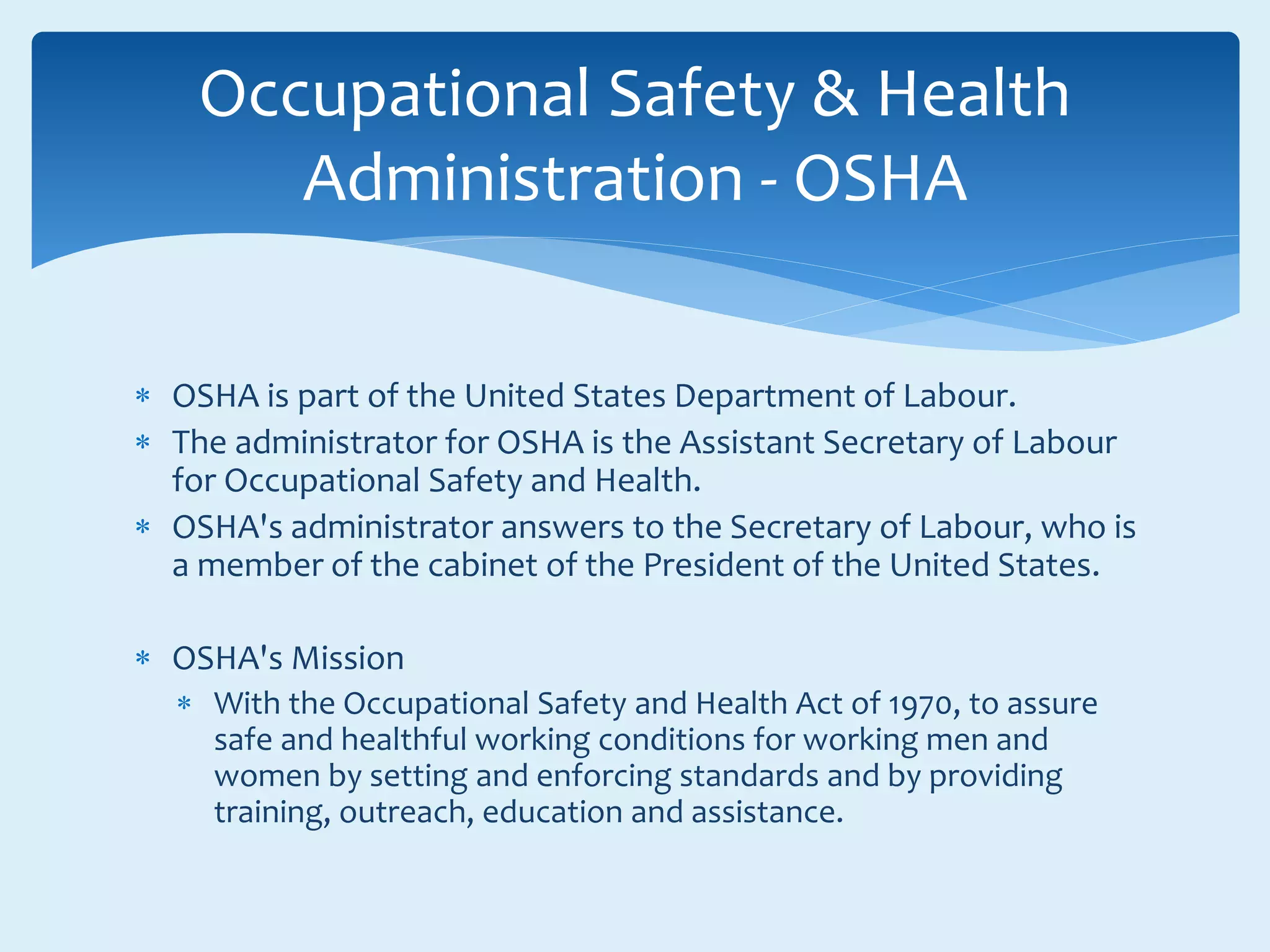 OSHA Regulations - Ergonomics | PPTX