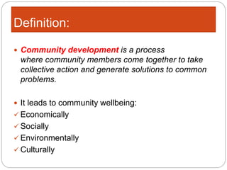 Objectives of Community Development | PPTX