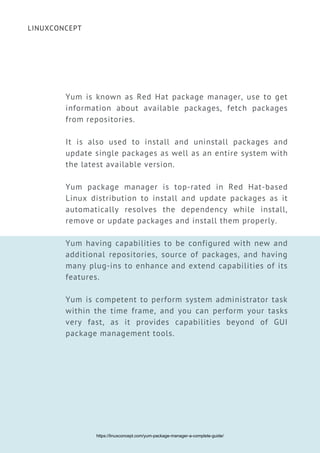 Yum package manager | PDF