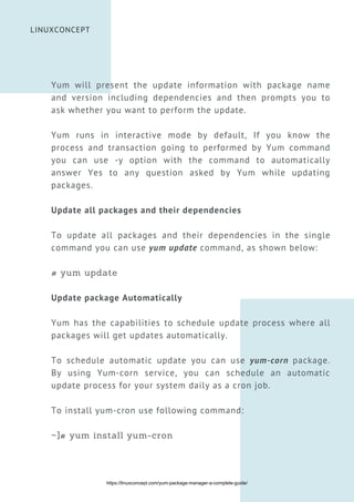 Yum package manager | PDF