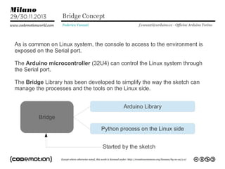 [codemotion] Arduino Yun: internet for makers | PPT