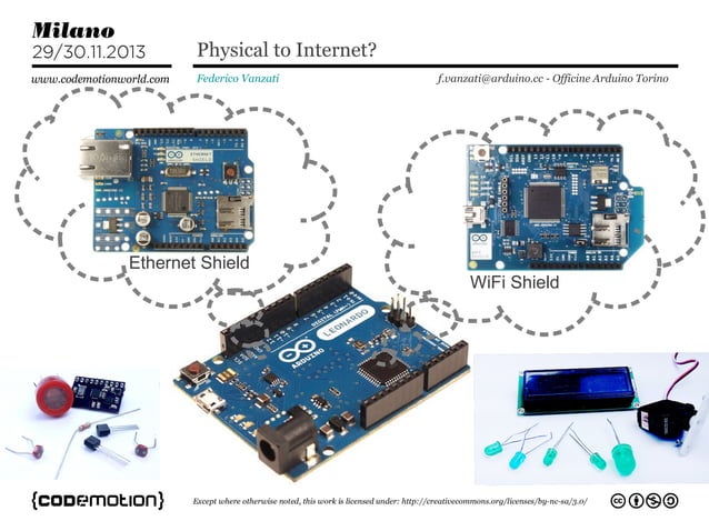 [codemotion] Arduino Yun: internet for makers | PPT