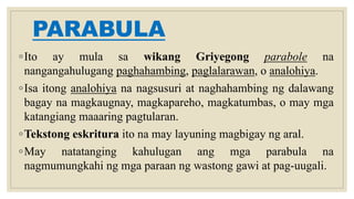 Yunit III. Akdang Pampanitikan Ng Kanlurang Asya | PDF