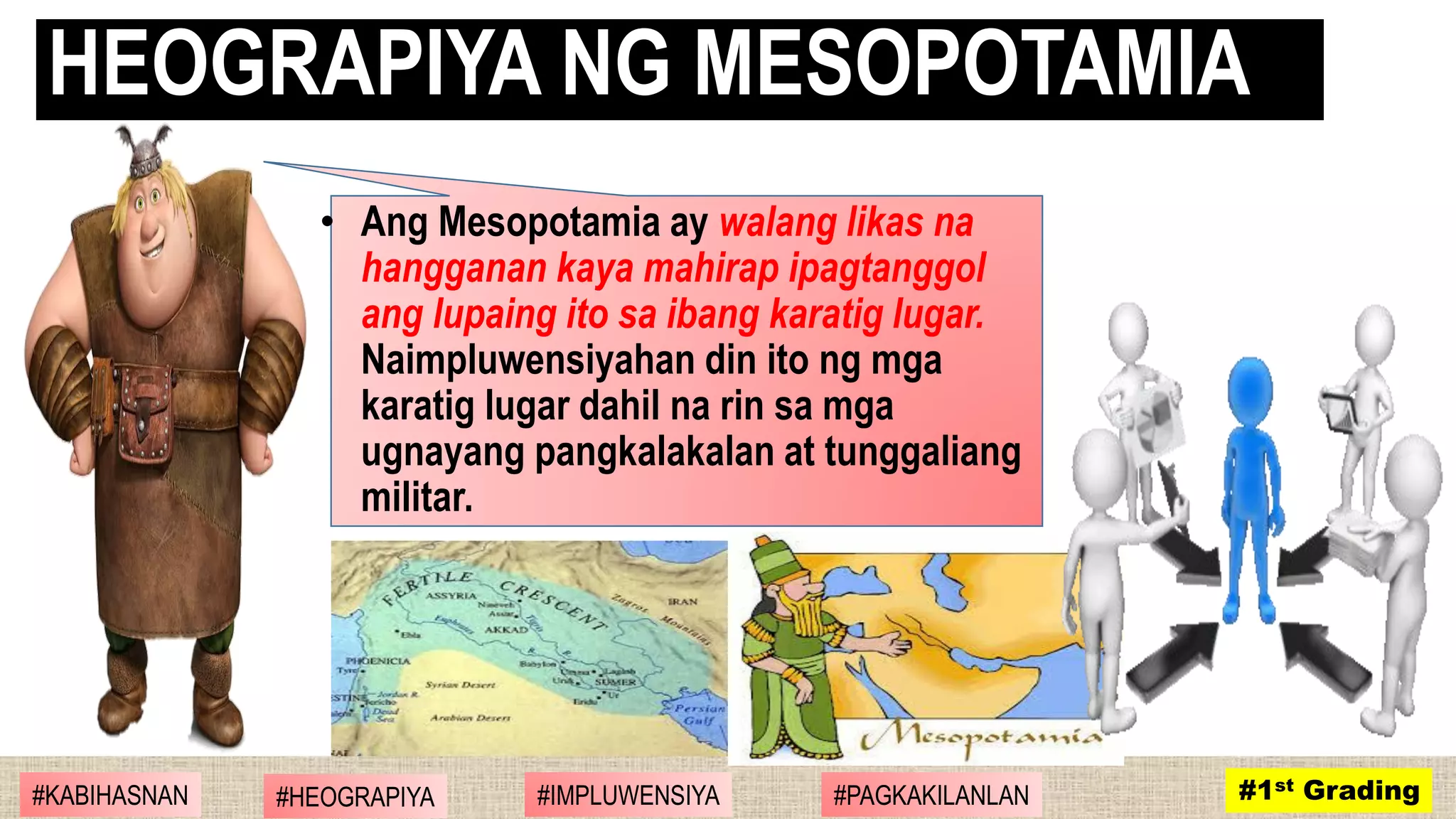 Kabihasnang Mesopotamia sa Kanlurang Asya at Kabihasnang Indus sa Timog ...