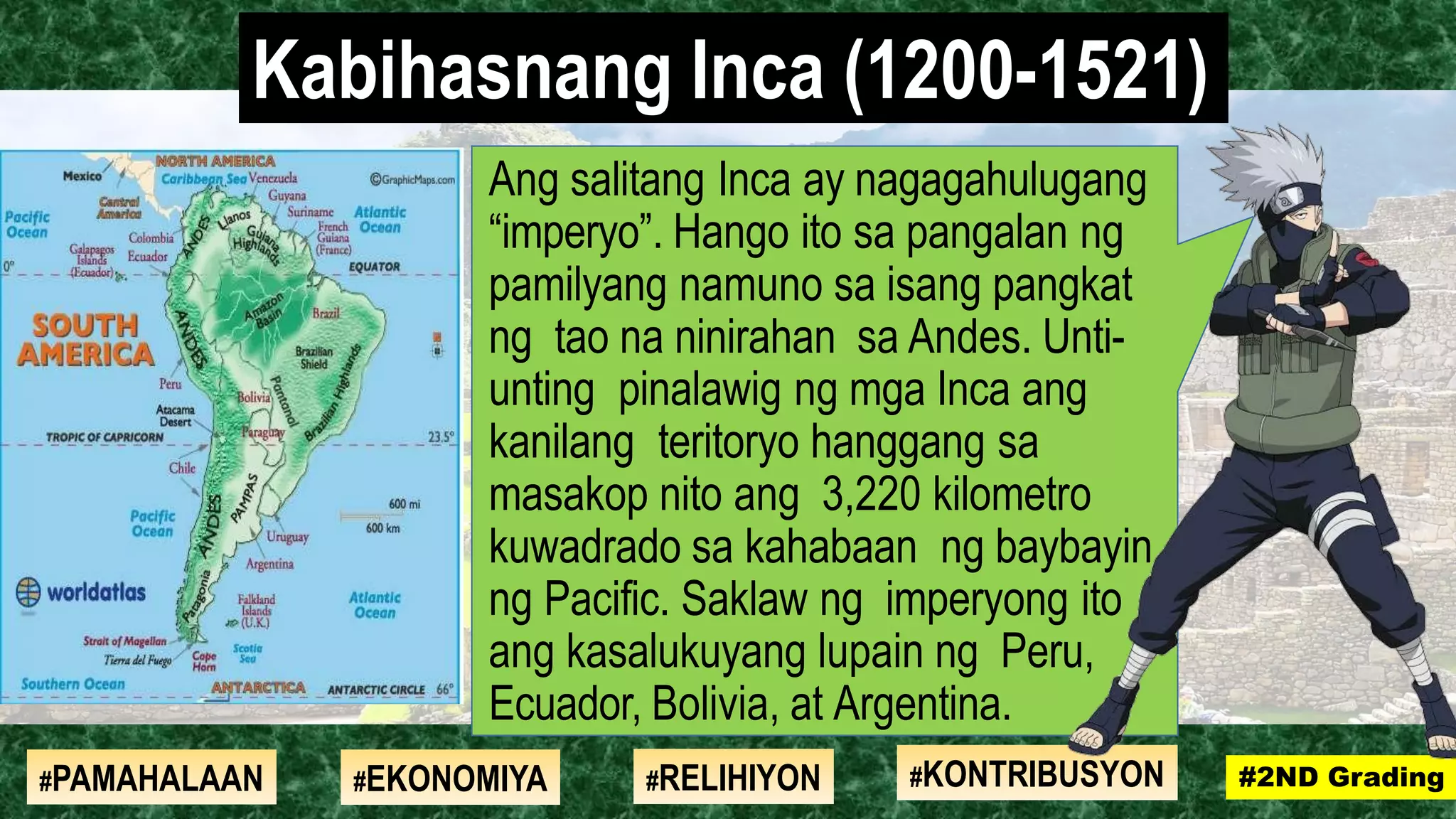 Heograpiya ng South America at Kabihasnang Inca | PDF