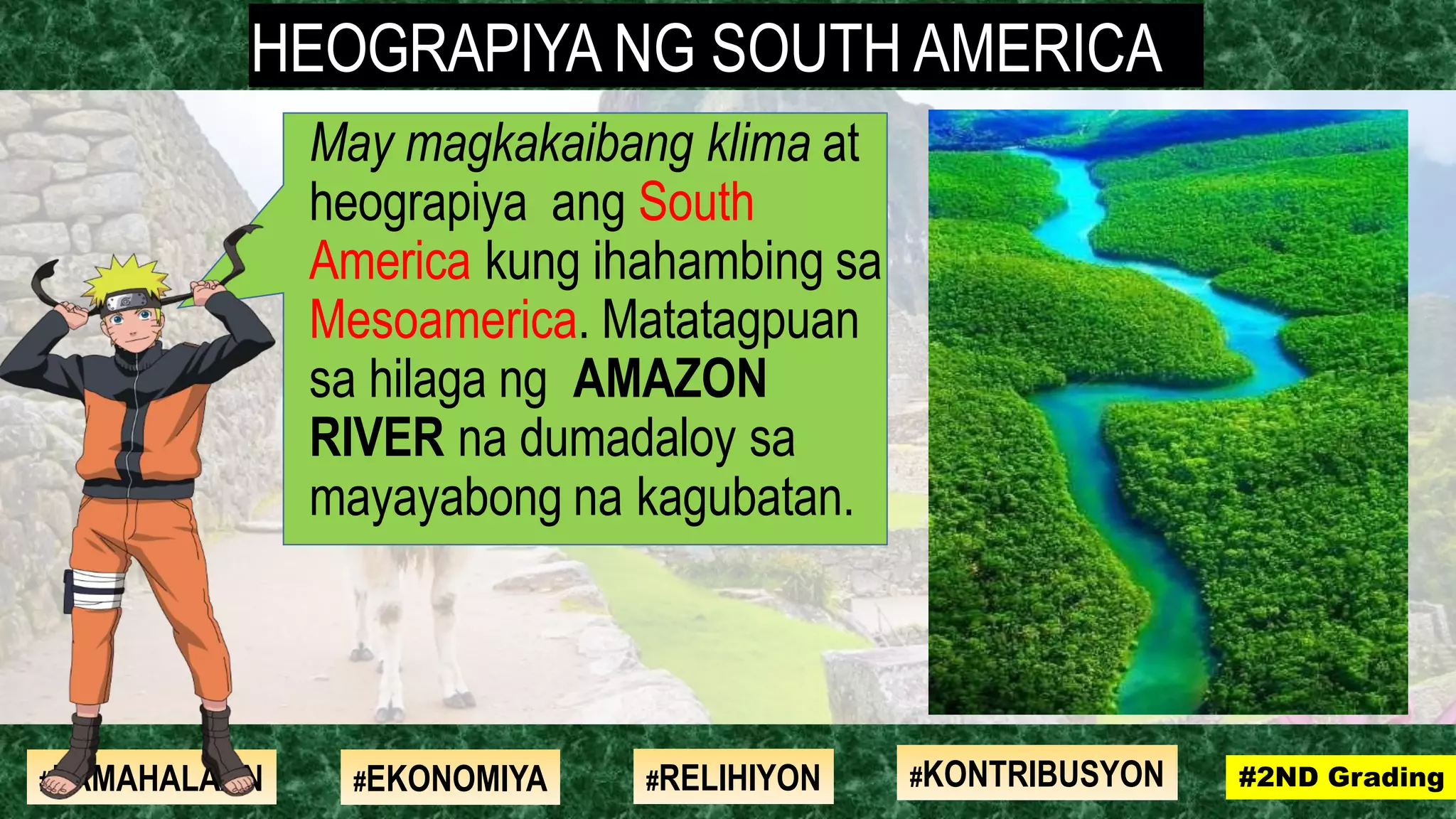 Heograpiya ng South America at Kabihasnang Inca | PDF