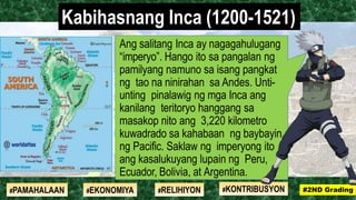 Heograpiya ng South America at Kabihasnang Inca | PDF