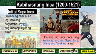 Heograpiya ng South America at Kabihasnang Inca | PDF