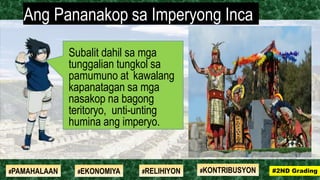 Heograpiya ng South America at Kabihasnang Inca | PDF