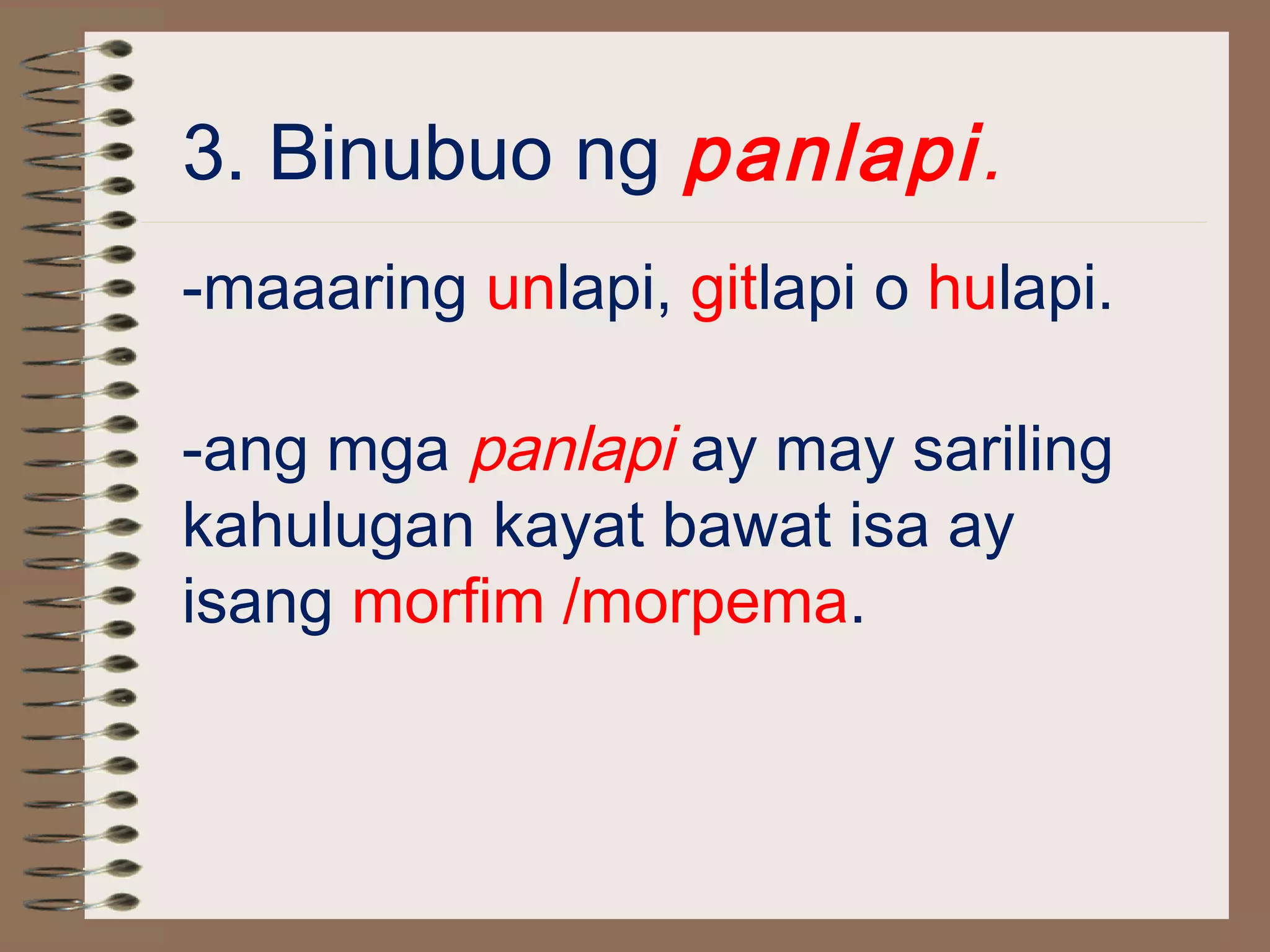 Yunit 3 istruktura ng wika | PPT