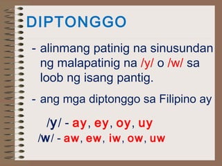 Yunit 3 istruktura ng wika | PPT