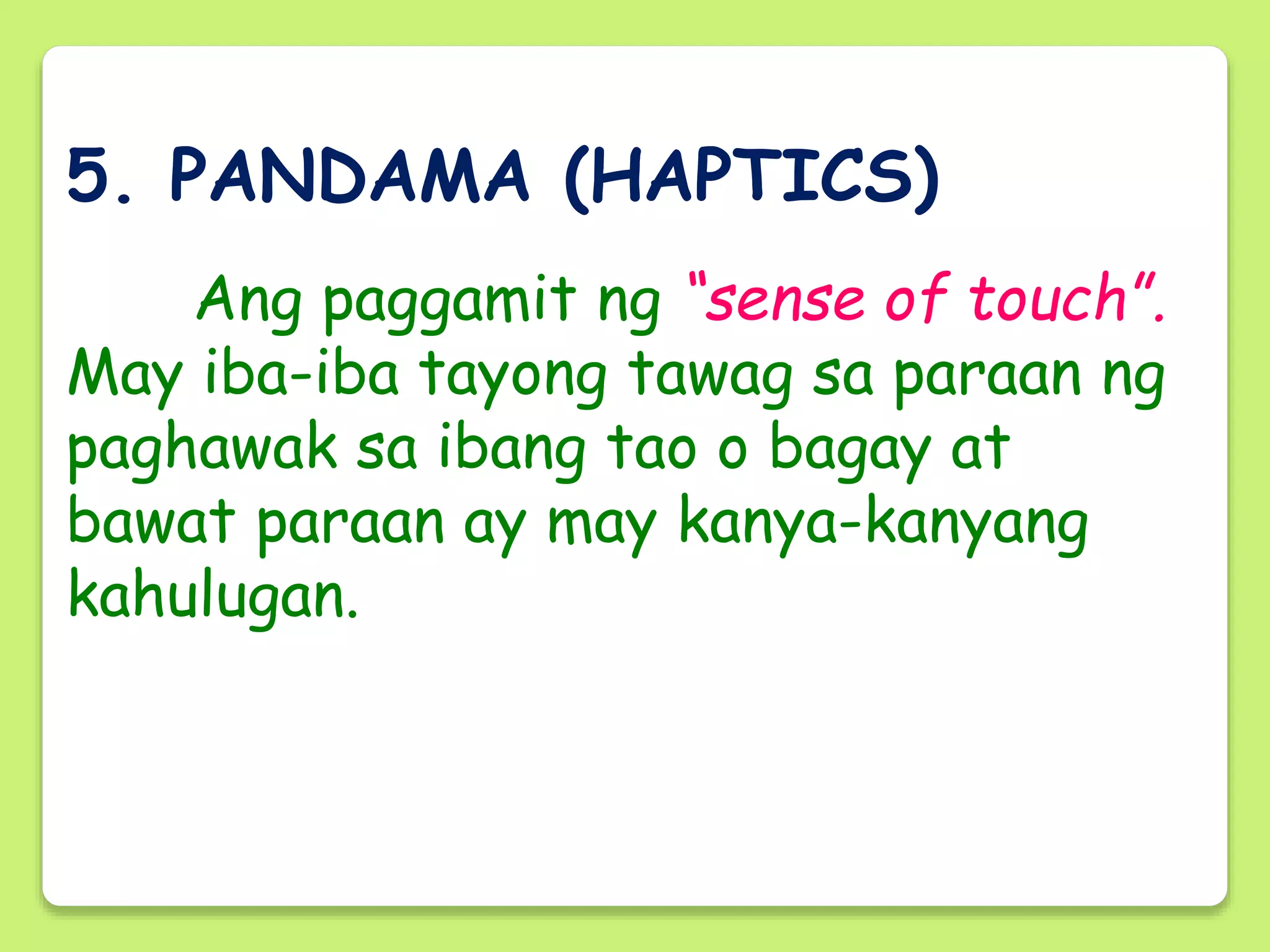 Yunit 4 Komunikasyon | PPTX