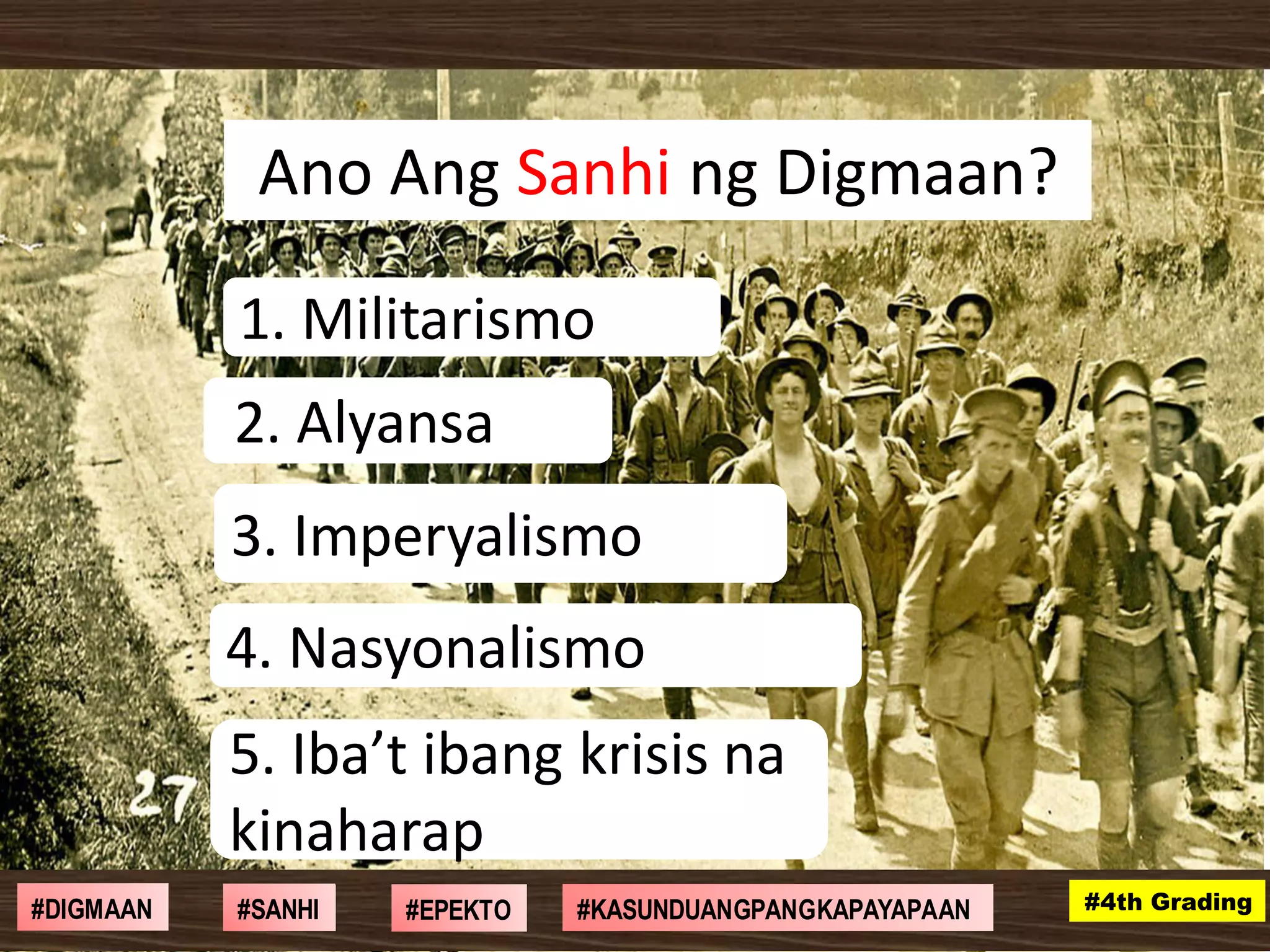 Ang Unang Digmaang Pandaigdig | PDF